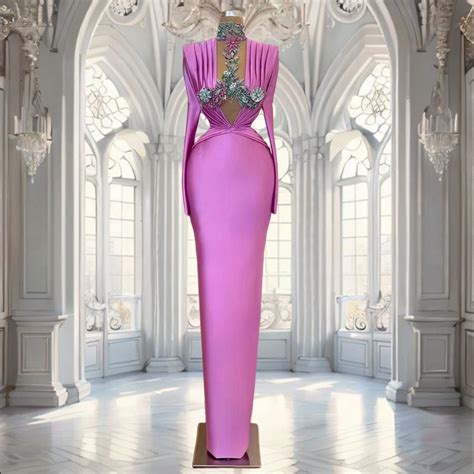 Gorgeous Satin Romantic Evening Dresses Exquisite Beading Mermaid High