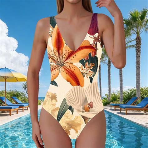 Itsame Womens One Piece Swimsuit Sets Women Beach Bikini Breast Pad V