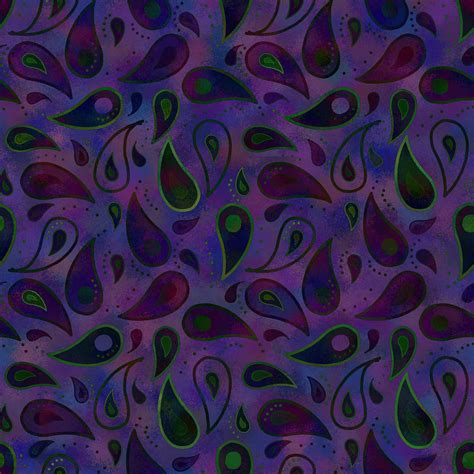 Purple Paisley Background