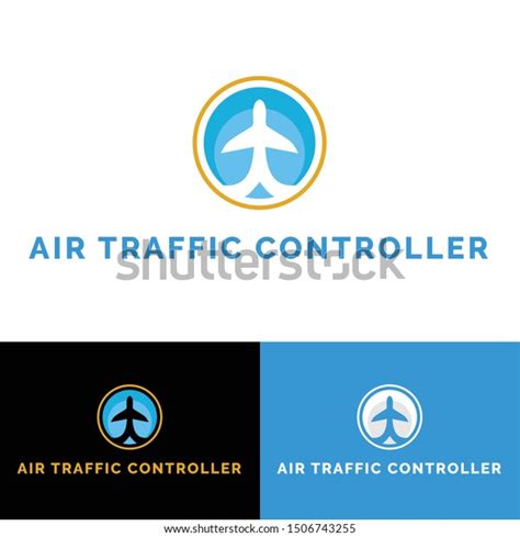 Air Traffic Controller Logo Template Vector Stock Vector Royalty Free