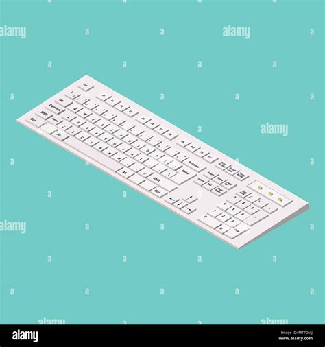 Modern Computer Keyboard Isometric Vector Illustration Stock Vector Image And Art Alamy