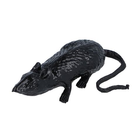 Mini Stretchy Black Rat 7cm Partyrama