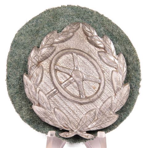 Silver Grade Driver Badge In Zinc