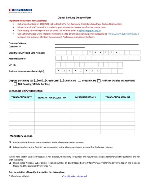 Hdfc Bank Annexure I Beneficial Owner Declaration Form Download In Pdf