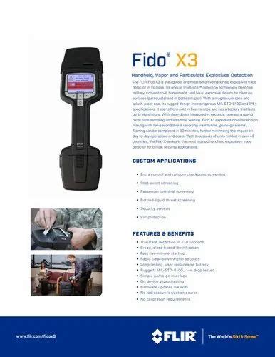 Explosive Vapour Detection Systems Fido X3 At ₹ 3250000 Piece Explosive Detector In Ghaziabad