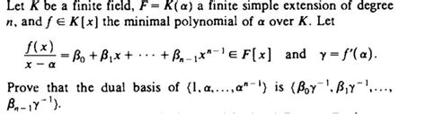 solved let k be a finite field f k α a finite simple