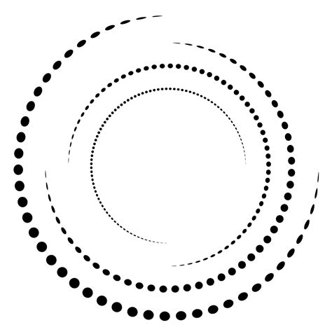 Halftone Dots Form Circle Round Logo And Dotted Lens Frame 20714939