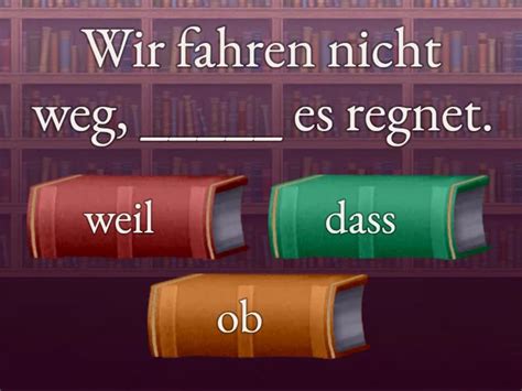 Weil Dass Czy Ob Quiz