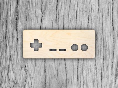 Wood Controller Cut Out Shape Laser Cut Wooden Shaped Retro Game