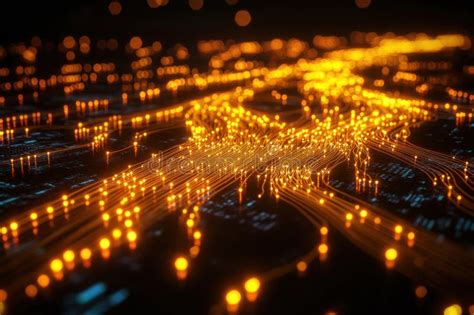 A Digital Visualization Of Local Area Network With Glowing Connections And Nodes Creating