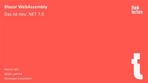 webinar blazor webassembly das ist neu in 7 0 speaker deck