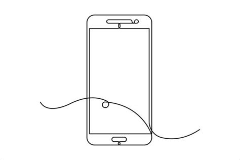 Smartphone Outline Vector Art Icons And Graphics For Free Download