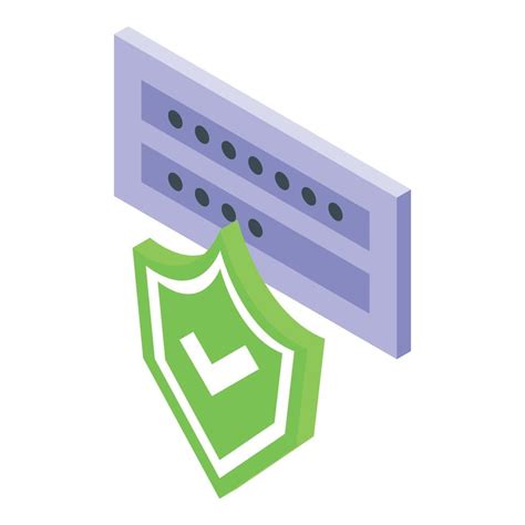 Login Password Protection Icon Isometric Style 15874915 Vector Art At