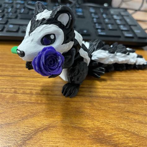 3d Print Of Tiny Skunk By Yinyangwolf
