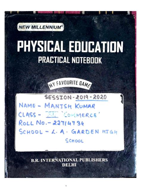 Phe Practical File Pdf