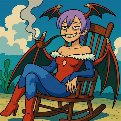 Lilith Smoking A Pipe On A Chair By Aldodiamond374 On Deviantart