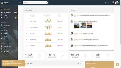 Zapily Responsive Bootstrap Admin And Powerful Ui Responsive Bootstrap