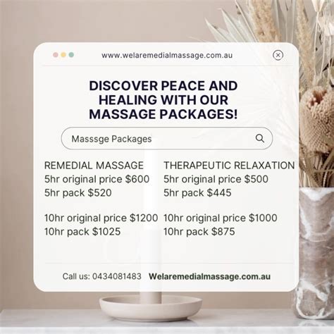 Wela Remedial Massage Experience Relief With Remedial Massage Book