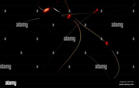 Black Background With Green And Red Lines Design Small Illuminated