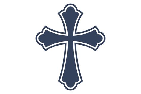 Religious Cross Icon Faith Symbol Christian Sign