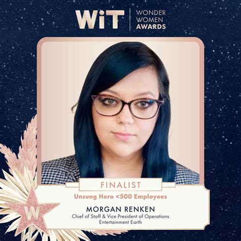 Could Not Be More Excited For Morgan Renken She Is A Tremendous Leader At Entertainment Earth