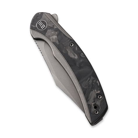 Weknife Snick Flipper Knife Titanium And Carbon Fiber Handle Cpm 20cv