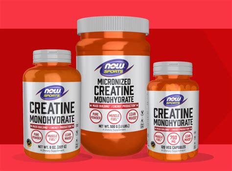 Scientifically Backed Creatine Monohydrate Now Foods