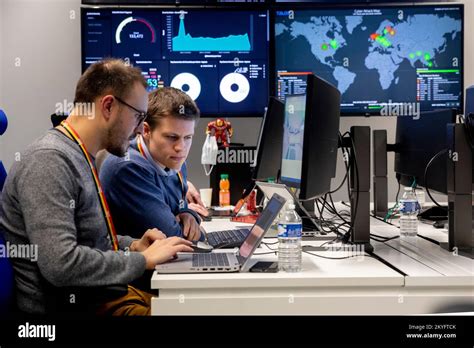 Illustration Picture Shows A Visit To The Center For Cyber Security In Belgium Ccb In Brussels