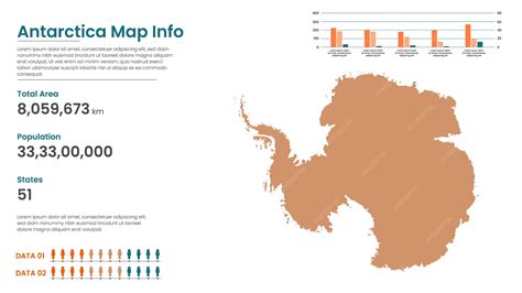 Premium Vector Antarctica Political Map Of Administrative Divisions States