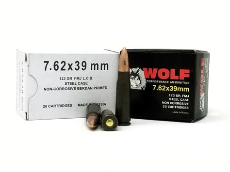 Belum 762x39 Ammunition Bel76239fmj 123 Grain Full Metal Jacket Case