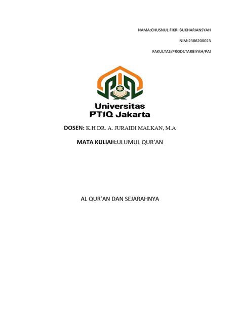 Uas Ulumul Quran Pdf