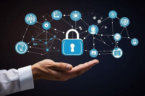 Businessman Handholding Security Compliance Icons With A Secure Network Connection Ai Generative
