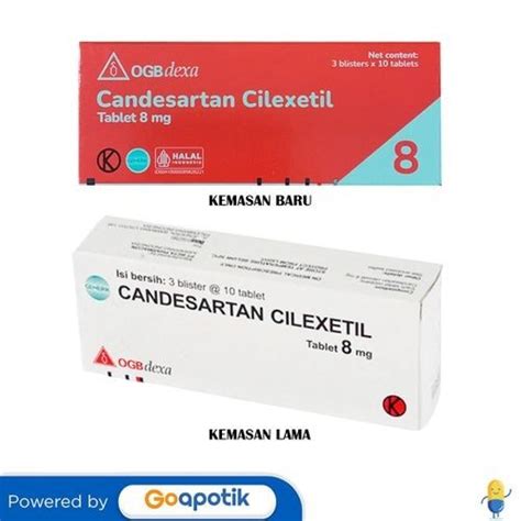 Jual Candesartan Cilexetil Ogb Dexa Medica 8 Mg Box 30 Tablet