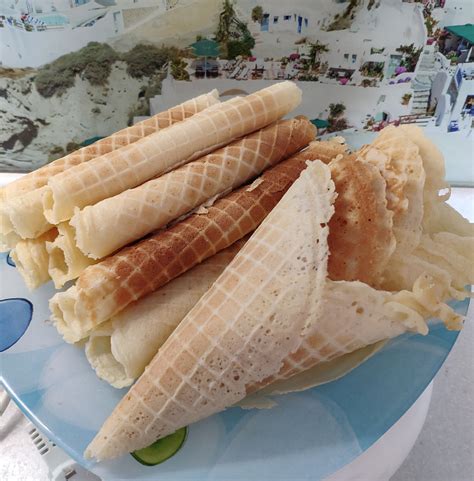 Вафельные рожки для мороженого пошаговый рецепт с фото
