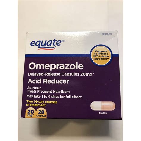Equate Acid Reducer Omeprazole Magnesium 206 Mg 28 Count Online
