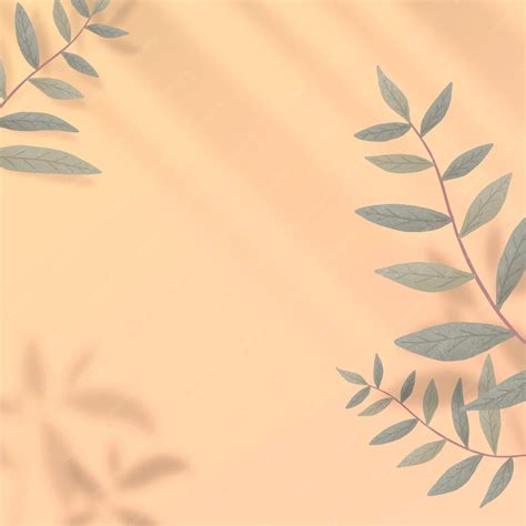Premium Vector Tropical Leaf And Shadow Frame Vector