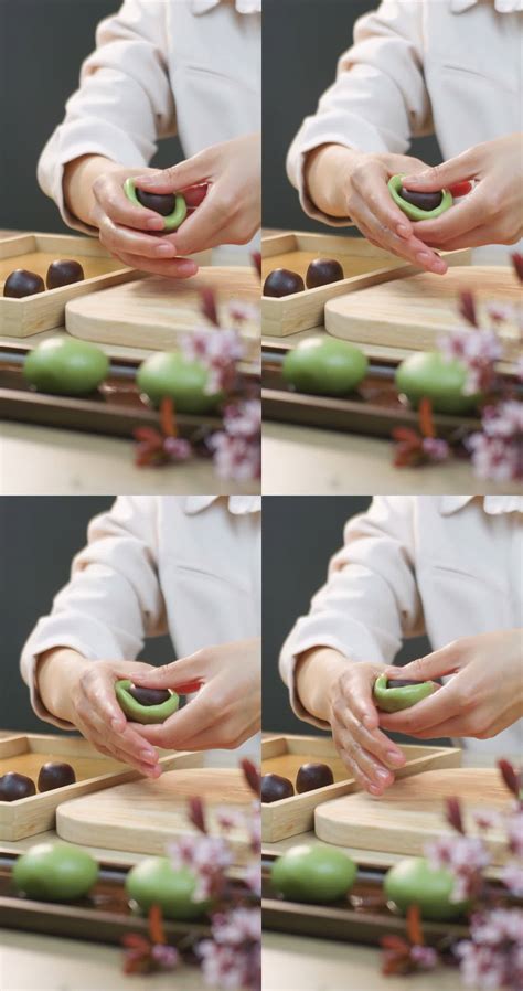 清明节品茶吃青团包青团视频素材下载编号29034934光厂vj师网