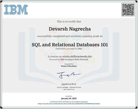 devarsh nagrecha on linkedin completed the course on sql and