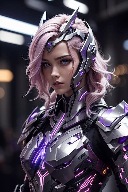 Anime Lady Dans Un Style Darmure Couleur Cyborg Costume Cypark Robot