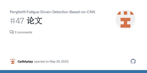 论文 · Issue 47 · Pengfeimfatigue Driven Detection Based On Cnn · Github