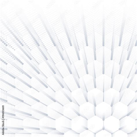 Abstract Geometric Background Hexagonal Texture Big Data