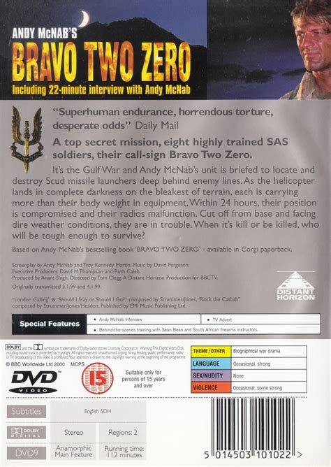 Andy Mcnabs Bravo Two Zero Dvd 2000 For Sale Online Ebay