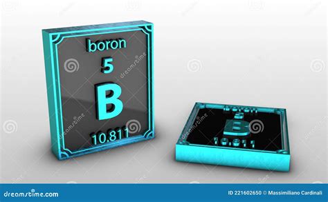 Periodensystem Der Elemente Bor B Stock Footage Video Von Elemente