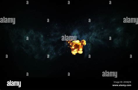 Planet Earth Animation Explodes Far Version Stock Video Footage Alamy