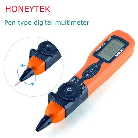 Non Contact Rotatable Probe Pen Type Digital Multimeter Diode Test AC Voltage Resistance Ohm