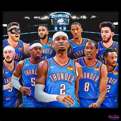 Oklahoma City Thunder Team Champions 2025 Nba Finals Basketball Png