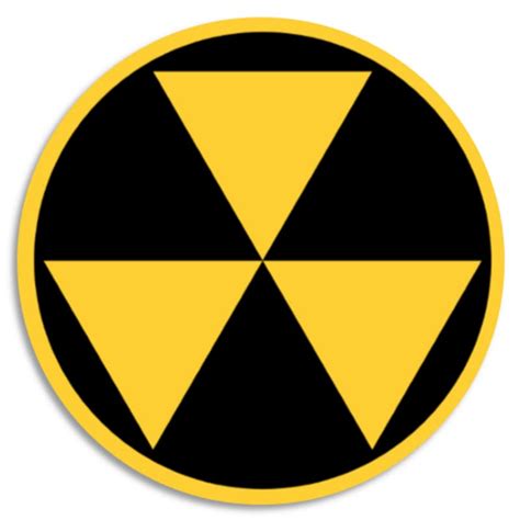 Fallout Shelter Symbol Circle Sticker Decal 3 Inch