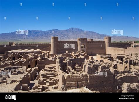 Iran Rayen City Arg E Rayen Raen Citadel Gobernor´s Palace Stock