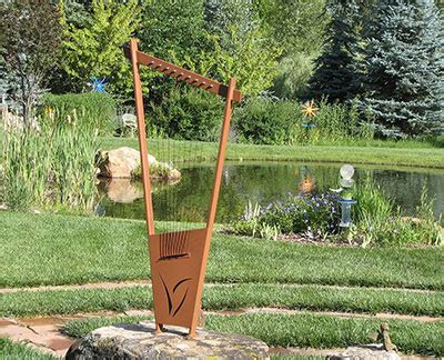 Luxury Wind Harps Outdoor Sound Sculptures And Garden Bells