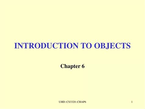 Ppt Introduction To Objects Powerpoint Presentation Free Download